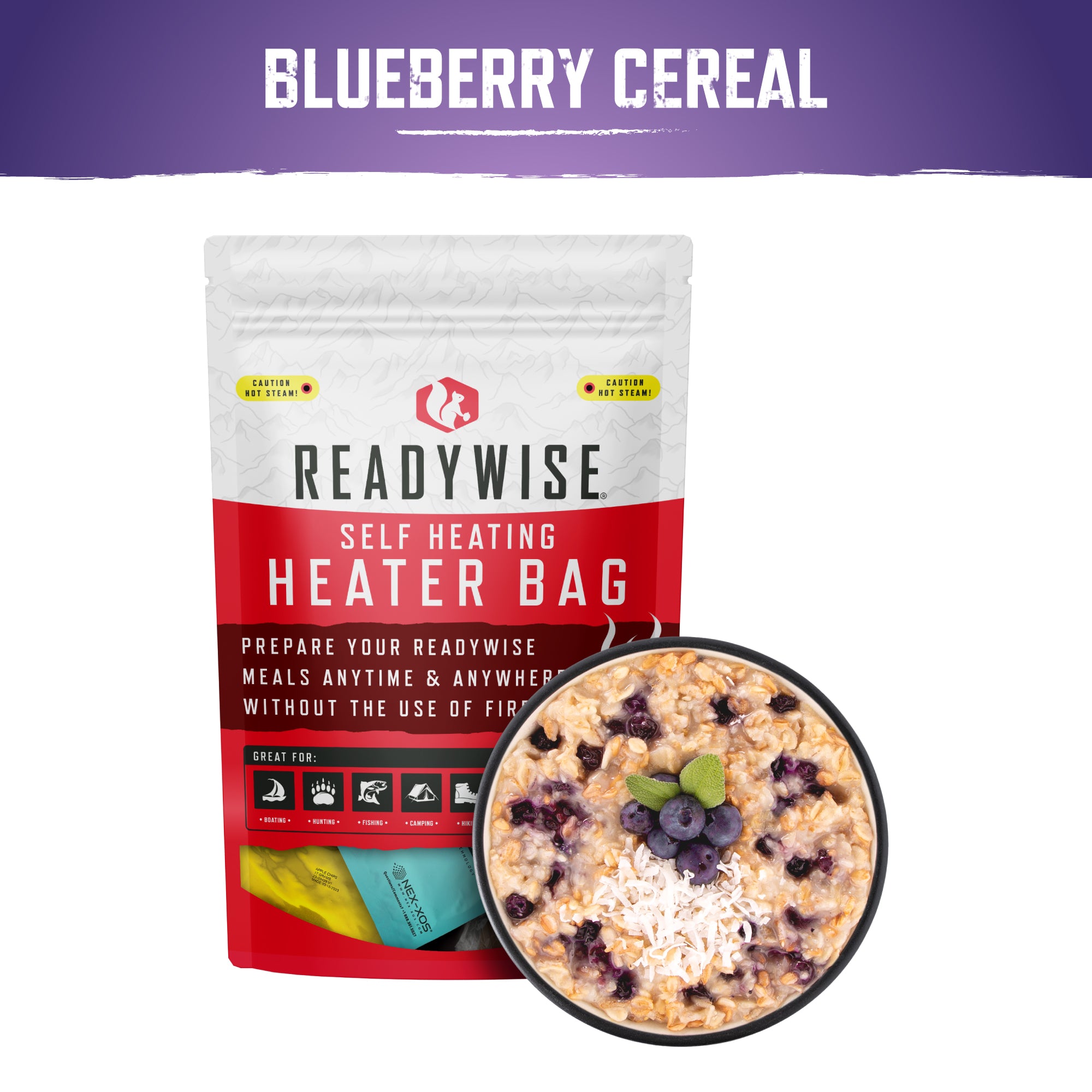 Self Heating Kit - Coconut Blueberry Multi-Grain Cereal – ReadyWise ...