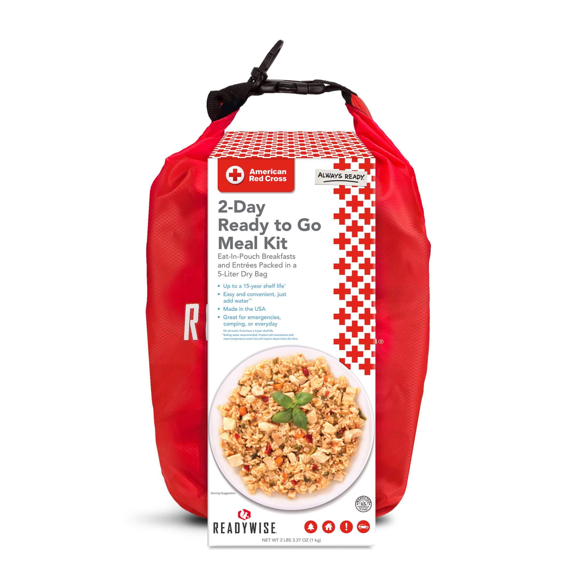 American Red Cross 2 Day Ready to Go Meal Kit – ReadyWise Food Services